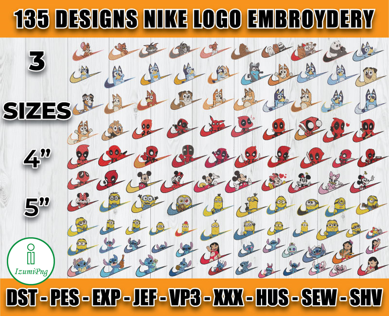 Bundle 135 Designs Nike Logo Embroidery , applique embroider | Inspire ...
