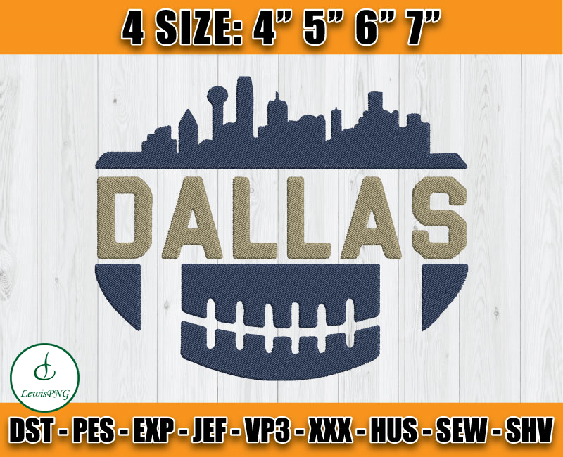 Dallas Skyline Embroidery Design, Dallas Embroidery, Skyline | Inspire ...
