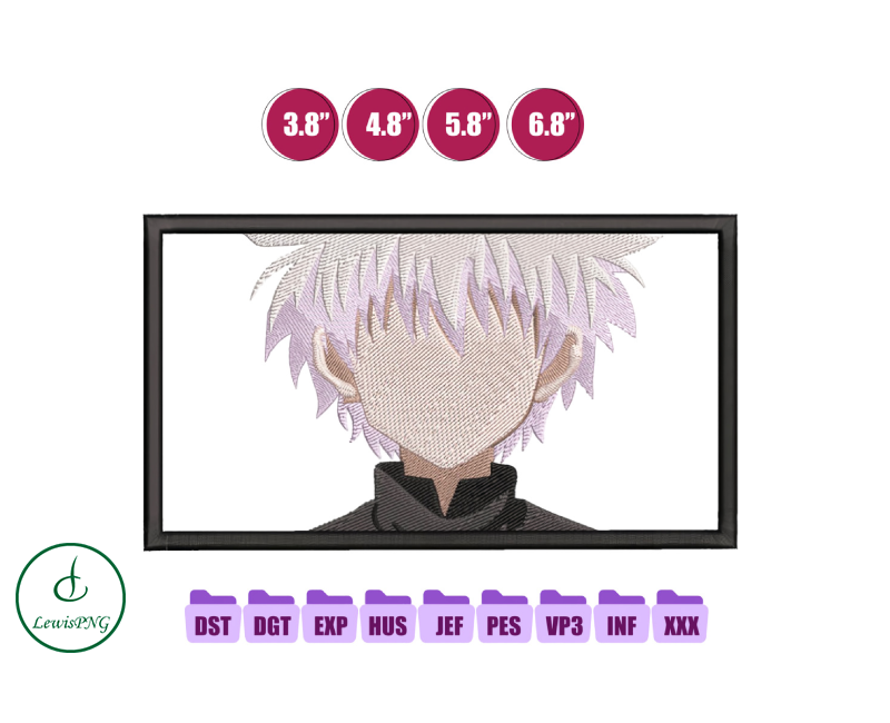 Killua Anime Embroidery Design, Anime Embroidery Design 66 | Inspire Uplift
