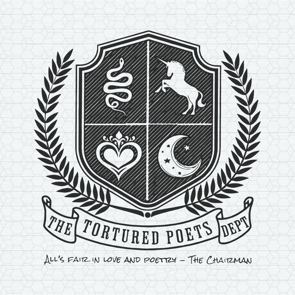 The Tortured Poets Department Alls Fair In Love SVG - Inspire Uplift