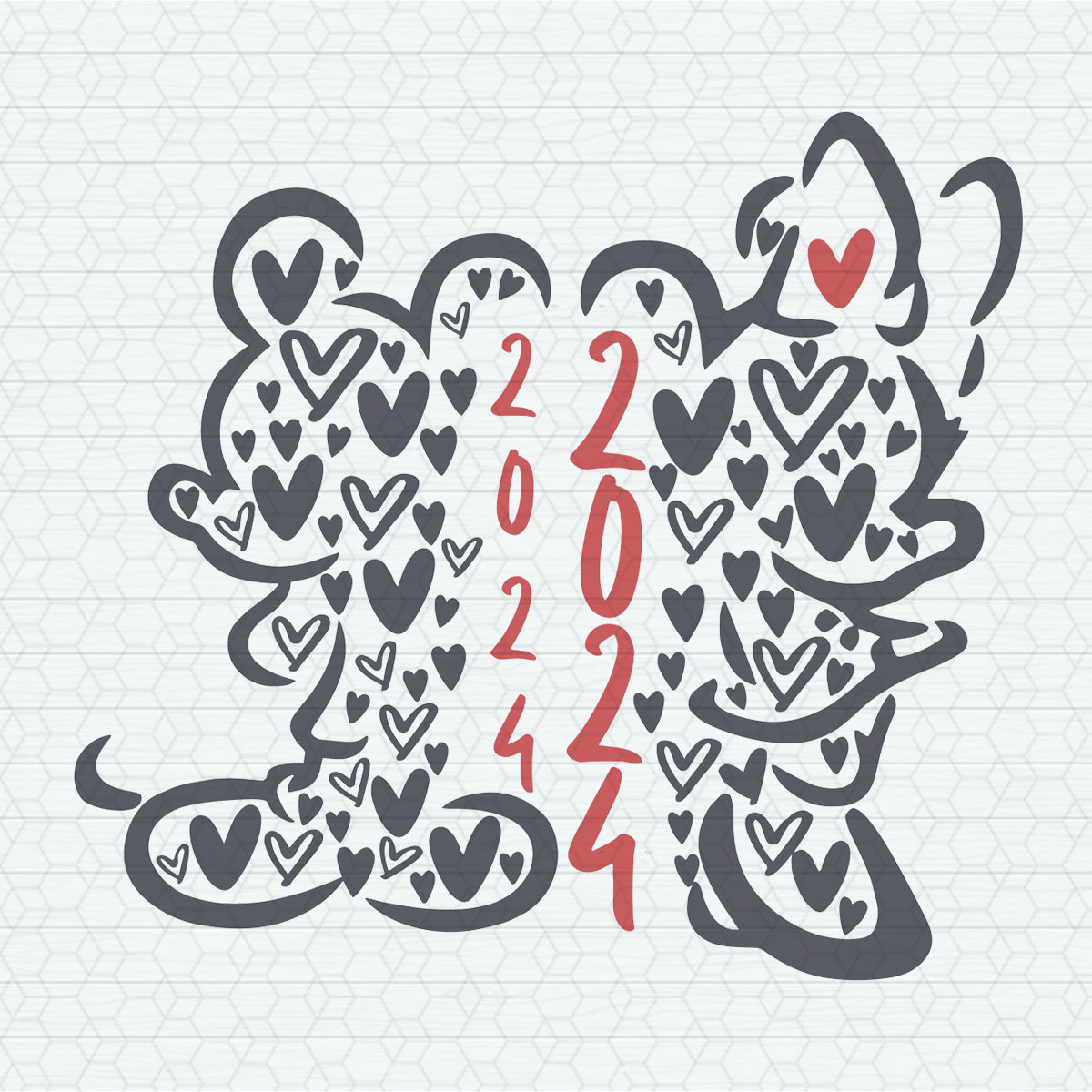 Couple Mouse 2024 Mickey Minnie SVG - Inspire Uplift