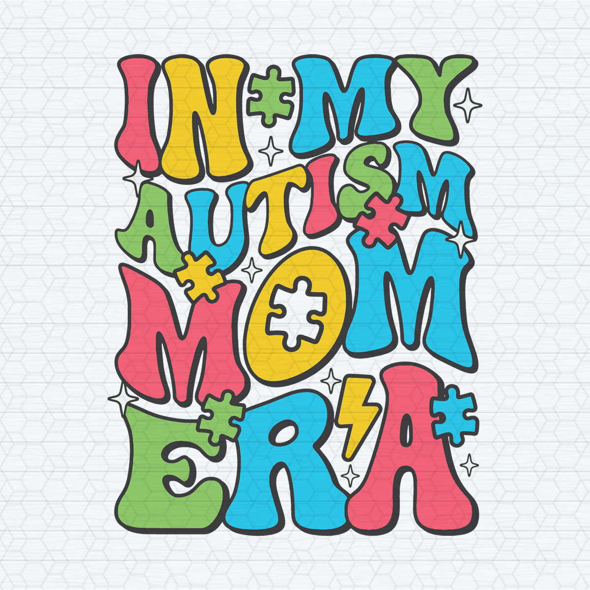 In My Autism Mom Era Autism Puzzle SVG | Inspire Uplift