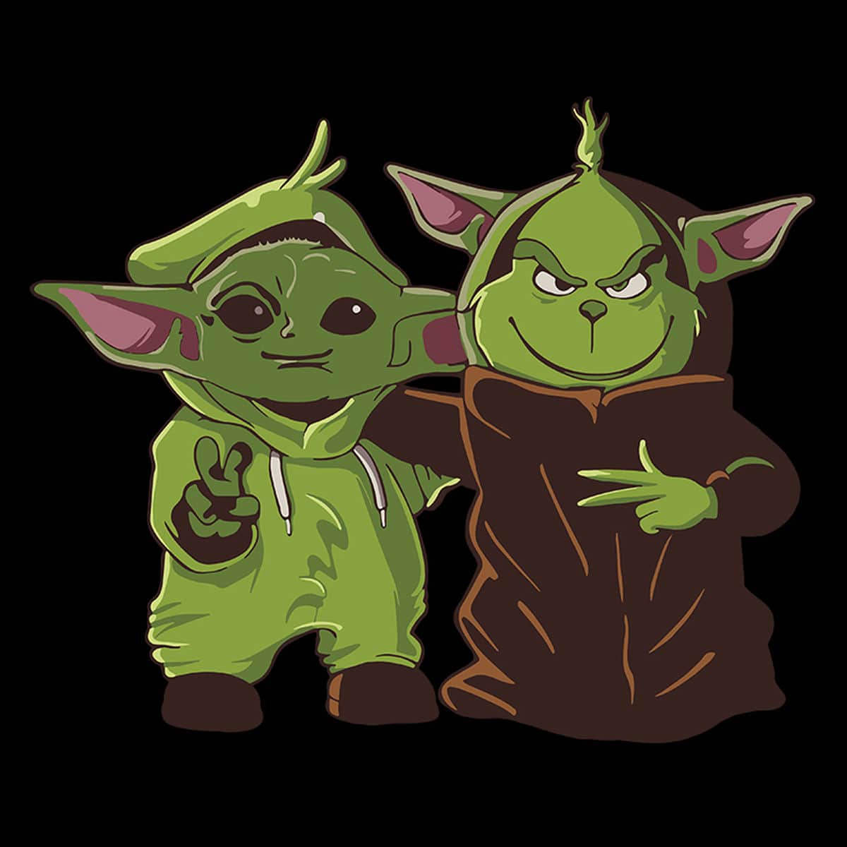 Baby Yoda And Grinch Christmas Funny SVG Cricut File - Inspire Uplift
