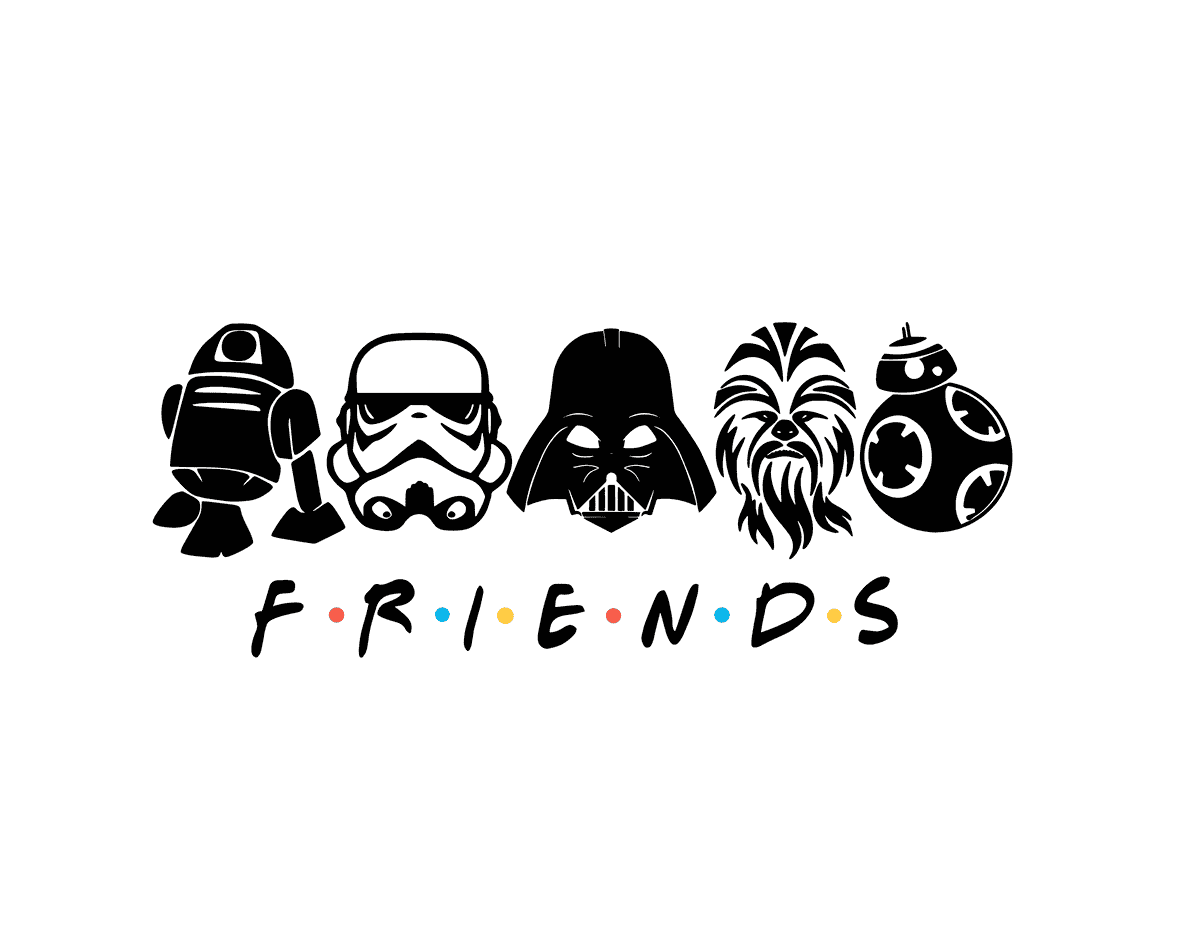 Star Wars Friends SVG, Baby Yoda SVG, Star Wars SVG - Inspire Uplift