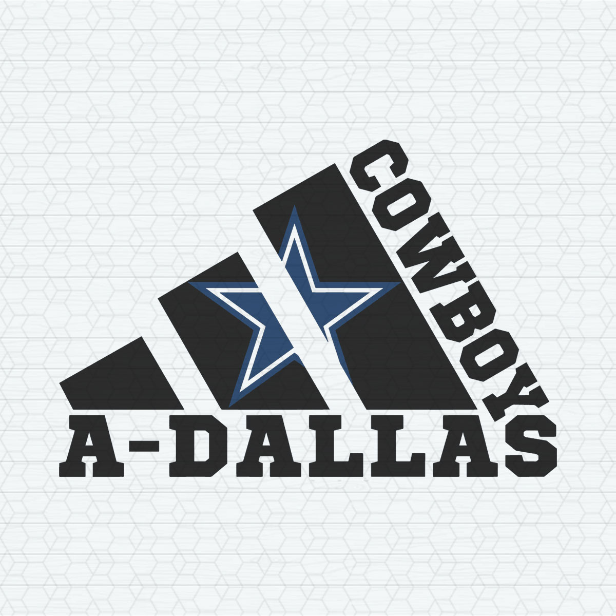 A Dallas Cowboys Star Outline SVG - Inspire Uplift