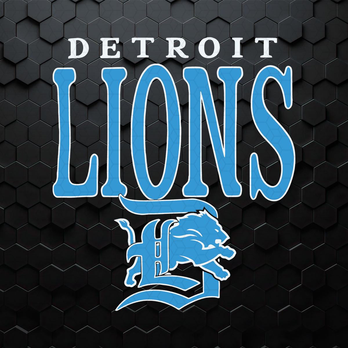 Vintage Detroit Lions Logo SVG | Inspire Uplift