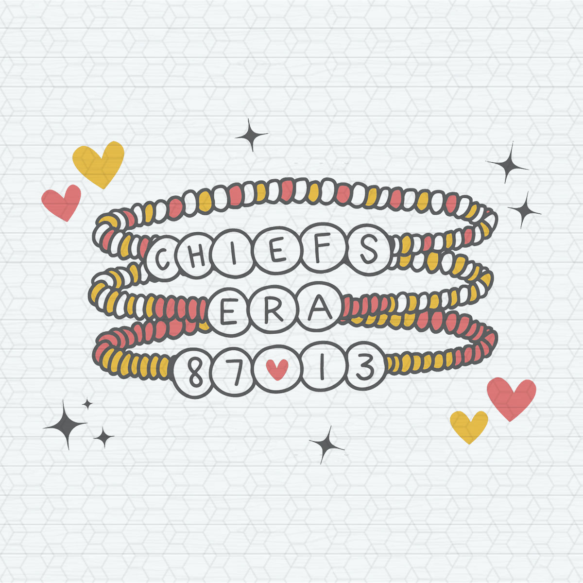 Bracelets Chiefs Era Taylor Swift Travis Kelce SVG | Inspire Uplift