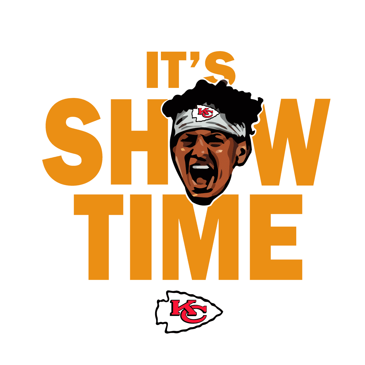 Kansas City Chiefs Patrick Mahomes Red It's Showtime SVG | Inspire Uplift