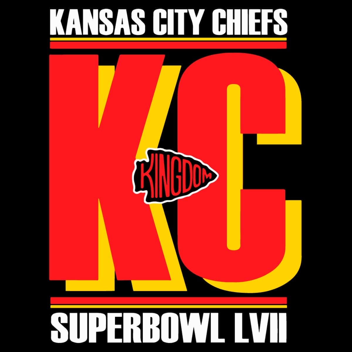 Kansas City Chiefs Super Bowl LVII Logo SVG Cutting Files | Inspire Uplift
