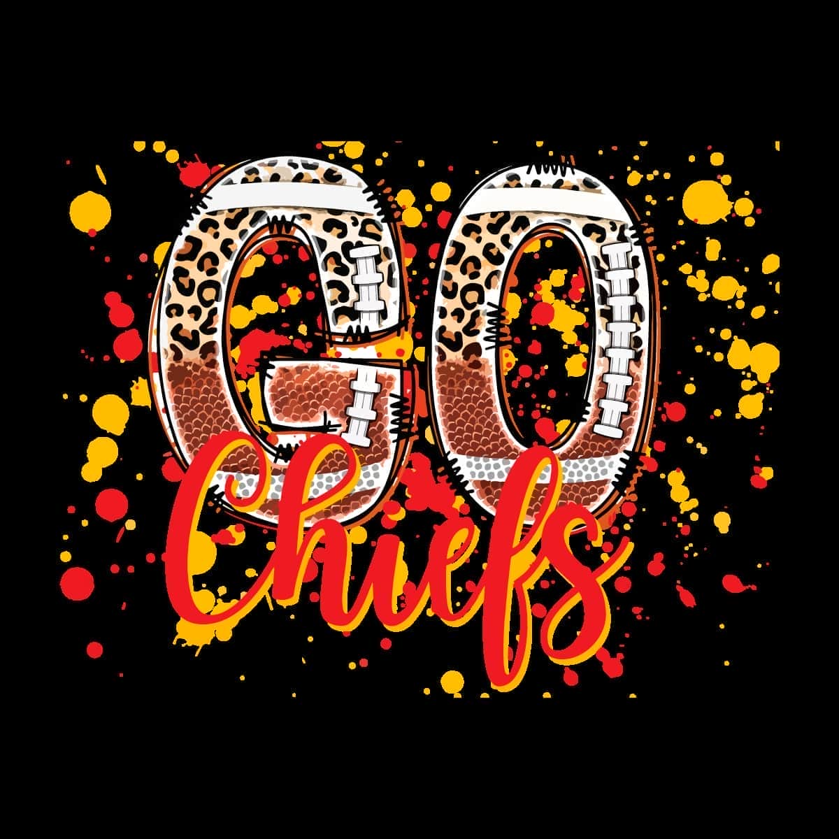 Leopard Print Go Chiefs PNG Files for Cricut | Inspire Uplift