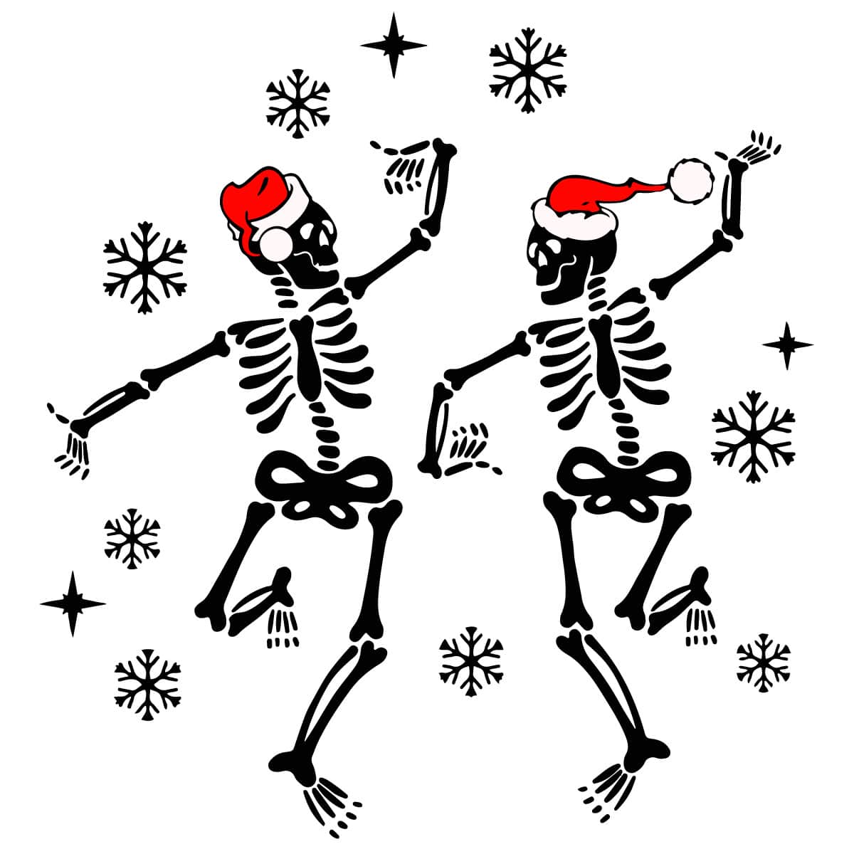 Christmas Dancing Skeleton SVG Christmas SVG Santa Skeleton | Inspire ...