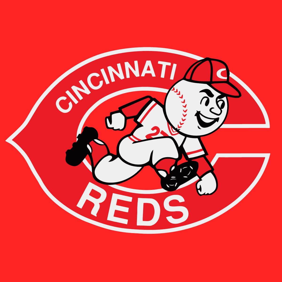 Cincinnati Reds Player Running SVG PNG Mlb SVG Cincinnati Re - Inspire ...