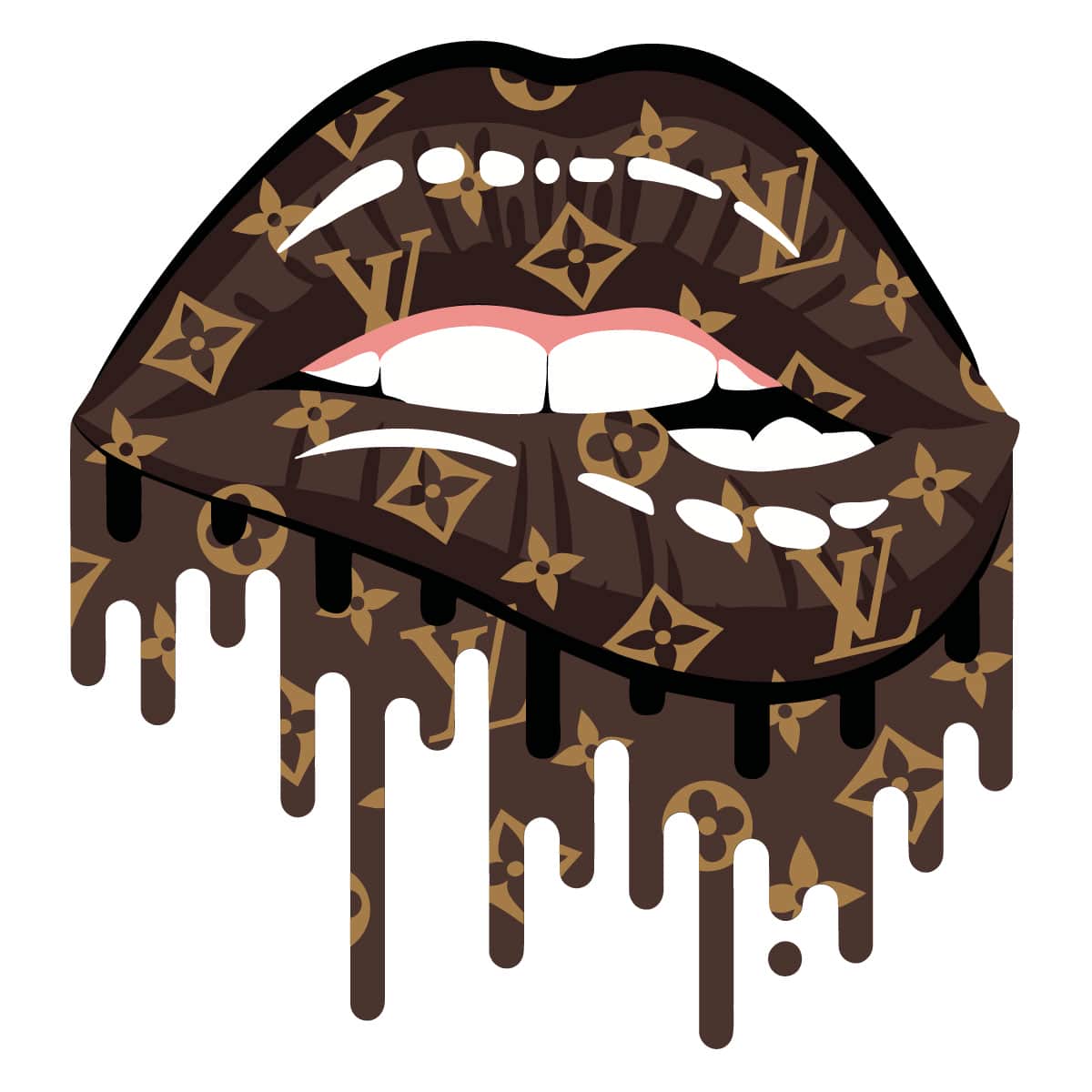 Dripping Lips Logo Lv SVG Brand SVG Lv SVG Louis Vuitton SVG | Inspire ...