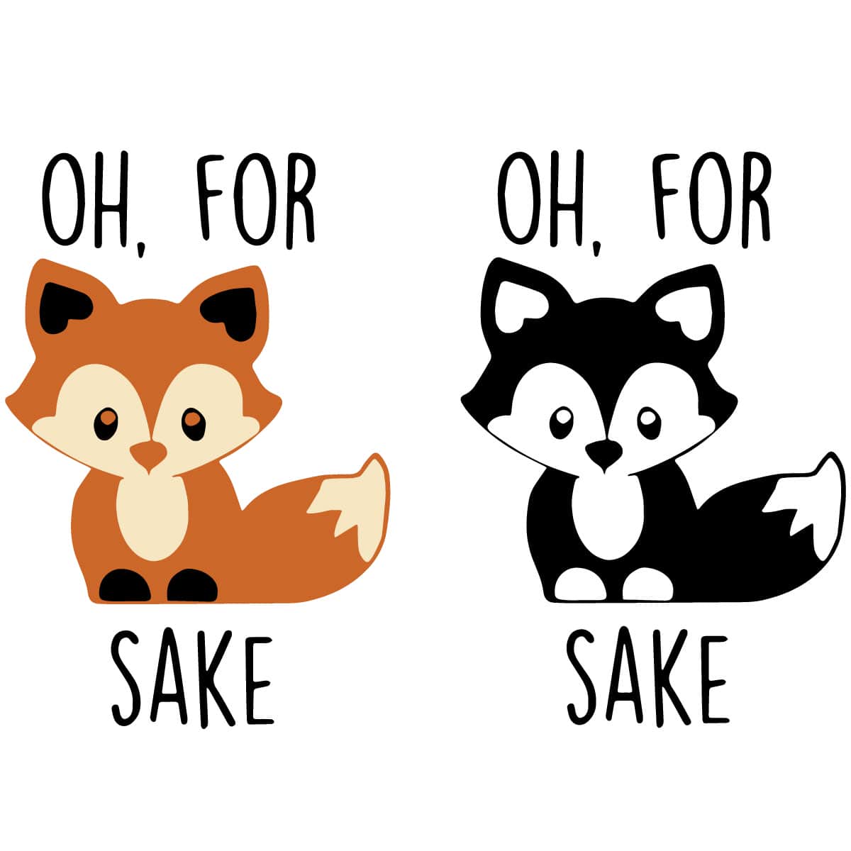 Oh For Fox Sake SVG Cartoon SVG Fox SVG Animal SVG Cute SVG | Inspire ...