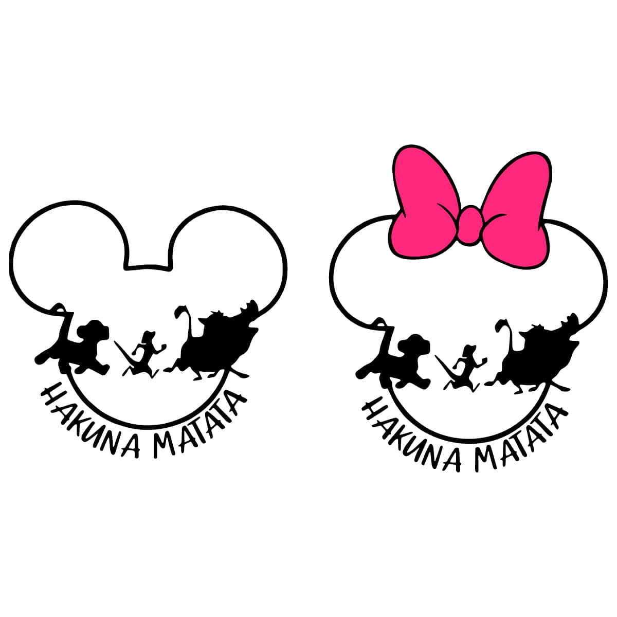 Hakuna Matata SVG Disney Inspired SVG Mickey Amp Minnie SVG | Inspire ...