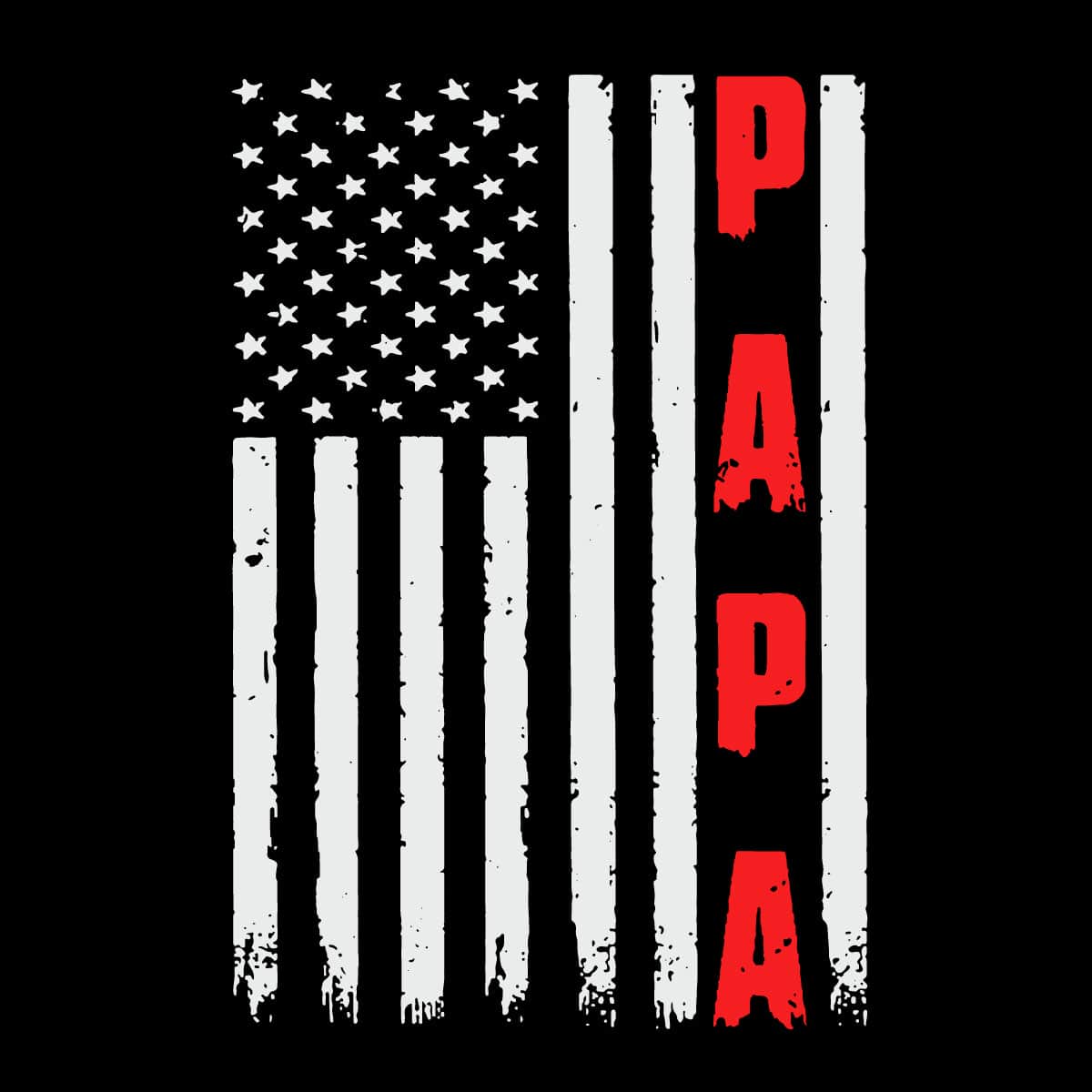 Papa American Flag SVG Independence SVG Fathers Day SVG Papa | Inspire ...