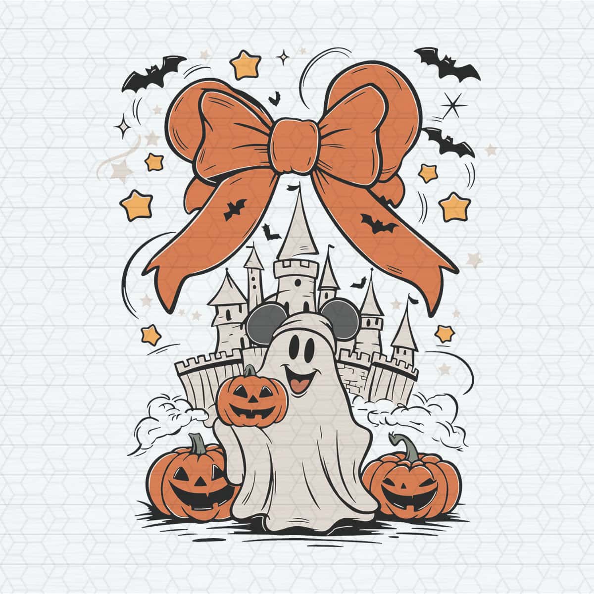 Disneyland Halloween Ghost Cute Mickey Ghost SVG | Inspire Uplift