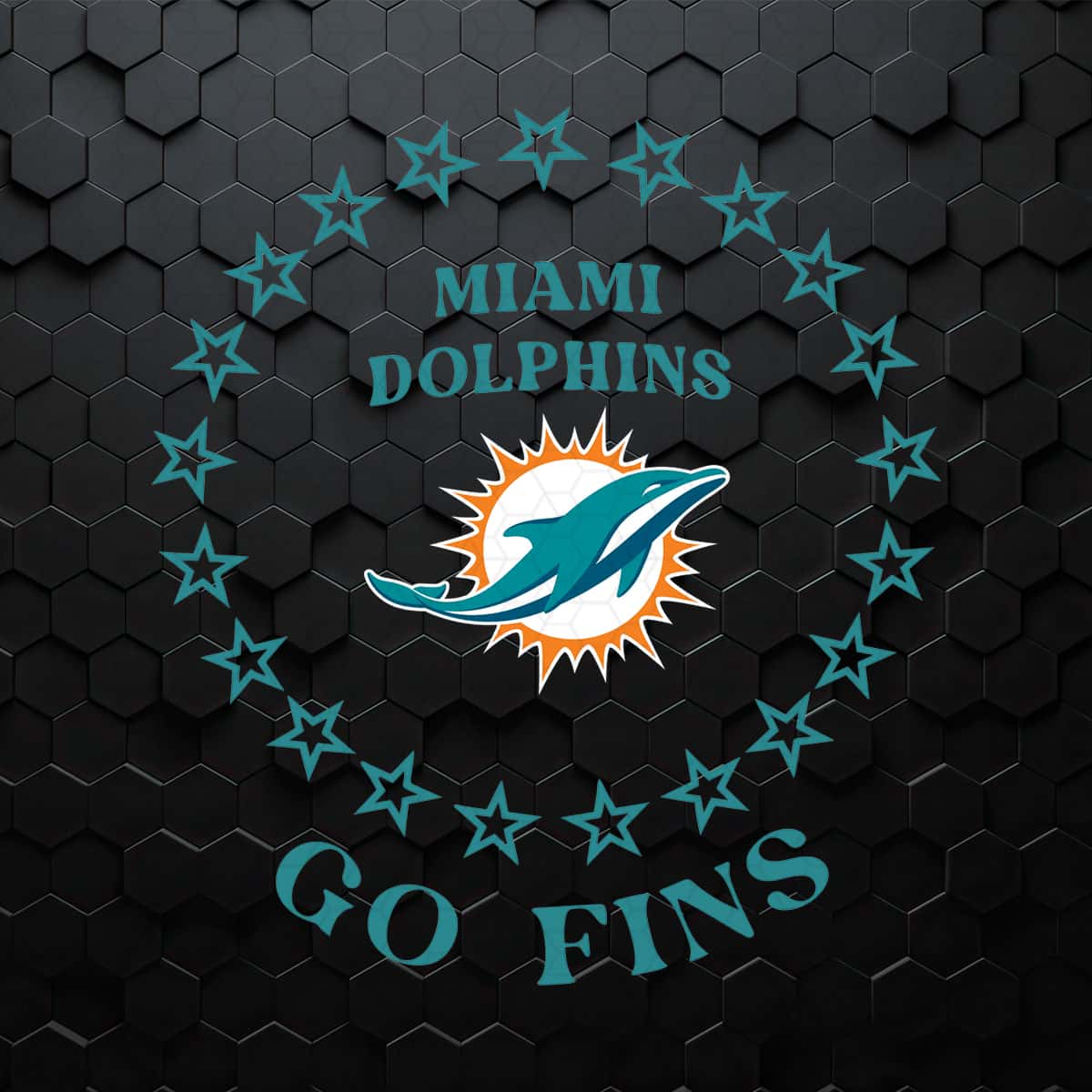 Miami Dolphins Gameday Go Fins SVG | Inspire Uplift