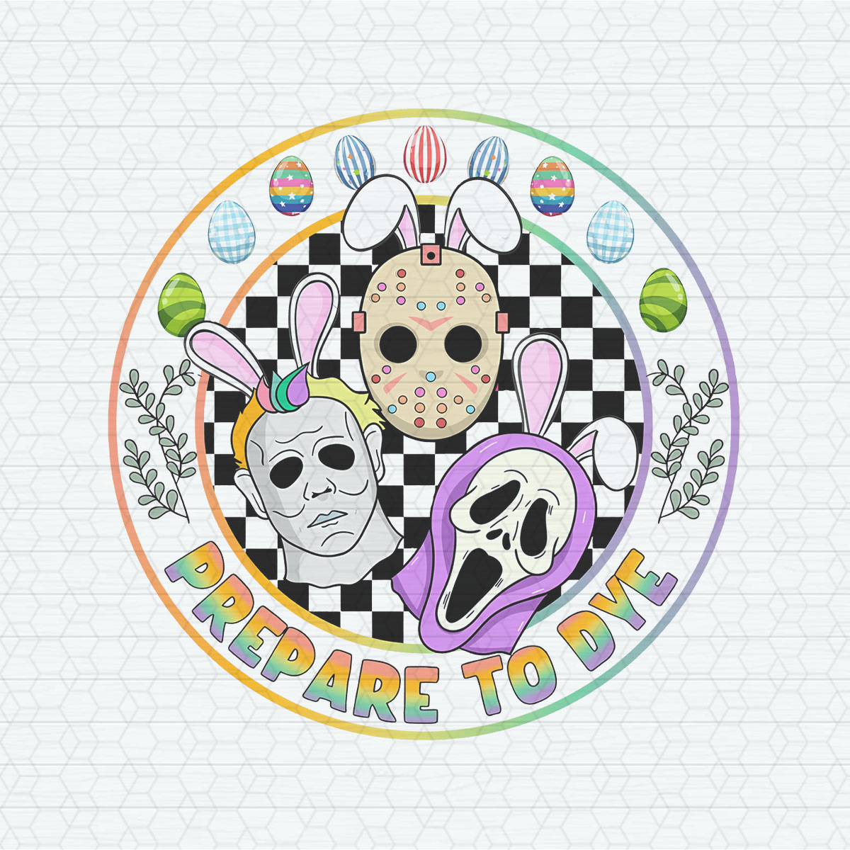 Prepare To Dye Cartoon Easter Horror Killer PNG - Inspire Uplift