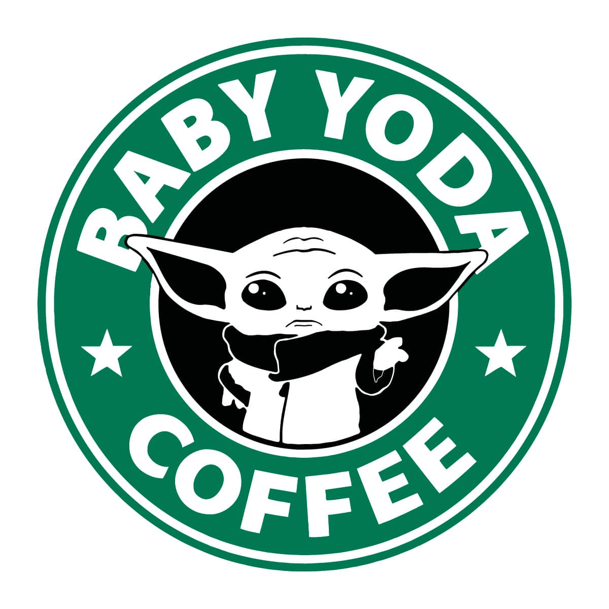 Baby Yoda Love Starbucks Coffee Logo SVG Star Wars The Manda | Inspire ...