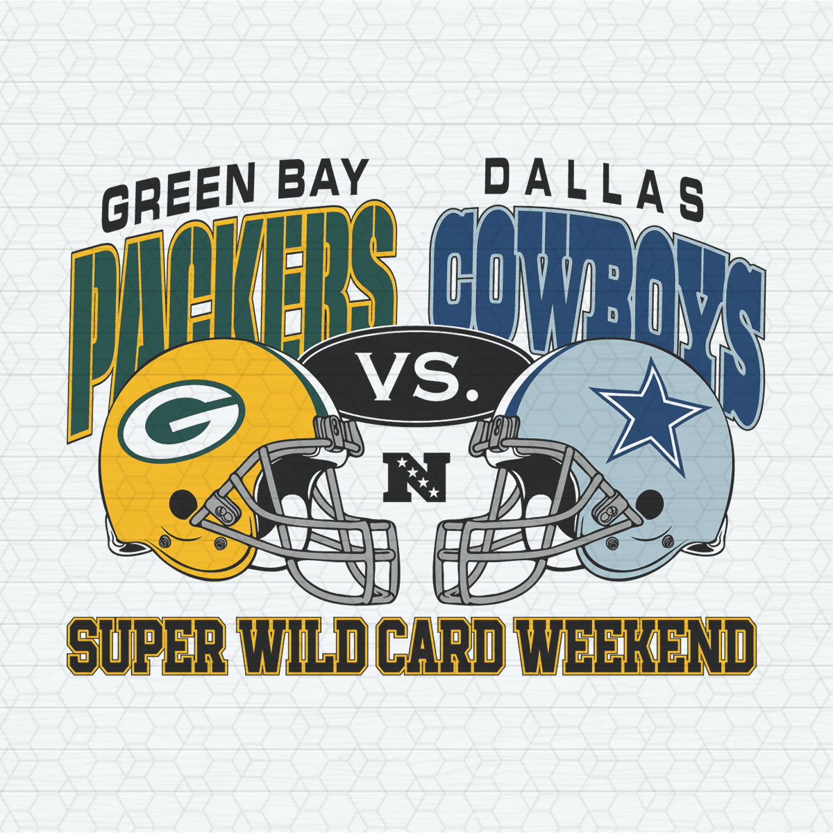 Green Bay Packers Vs Dallas Cowboys Helmet Super Wild Card S | Inspire ...