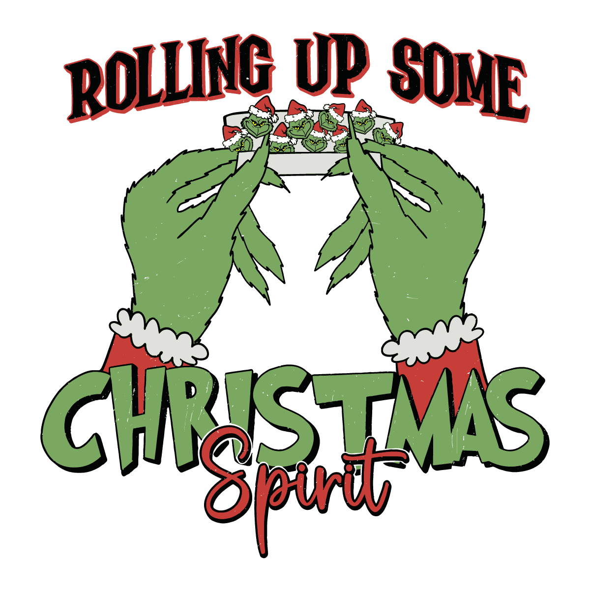 Vintage Rolling Up Some Christmas Spirit SVG File For Cricut | Inspire ...