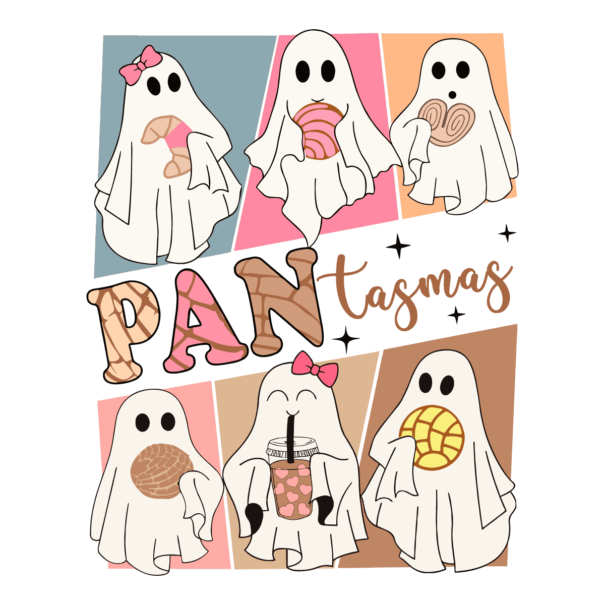 Pantasmas Ghost Cute Ghost Conchas SVG Digital Cricut File | Inspire Uplift