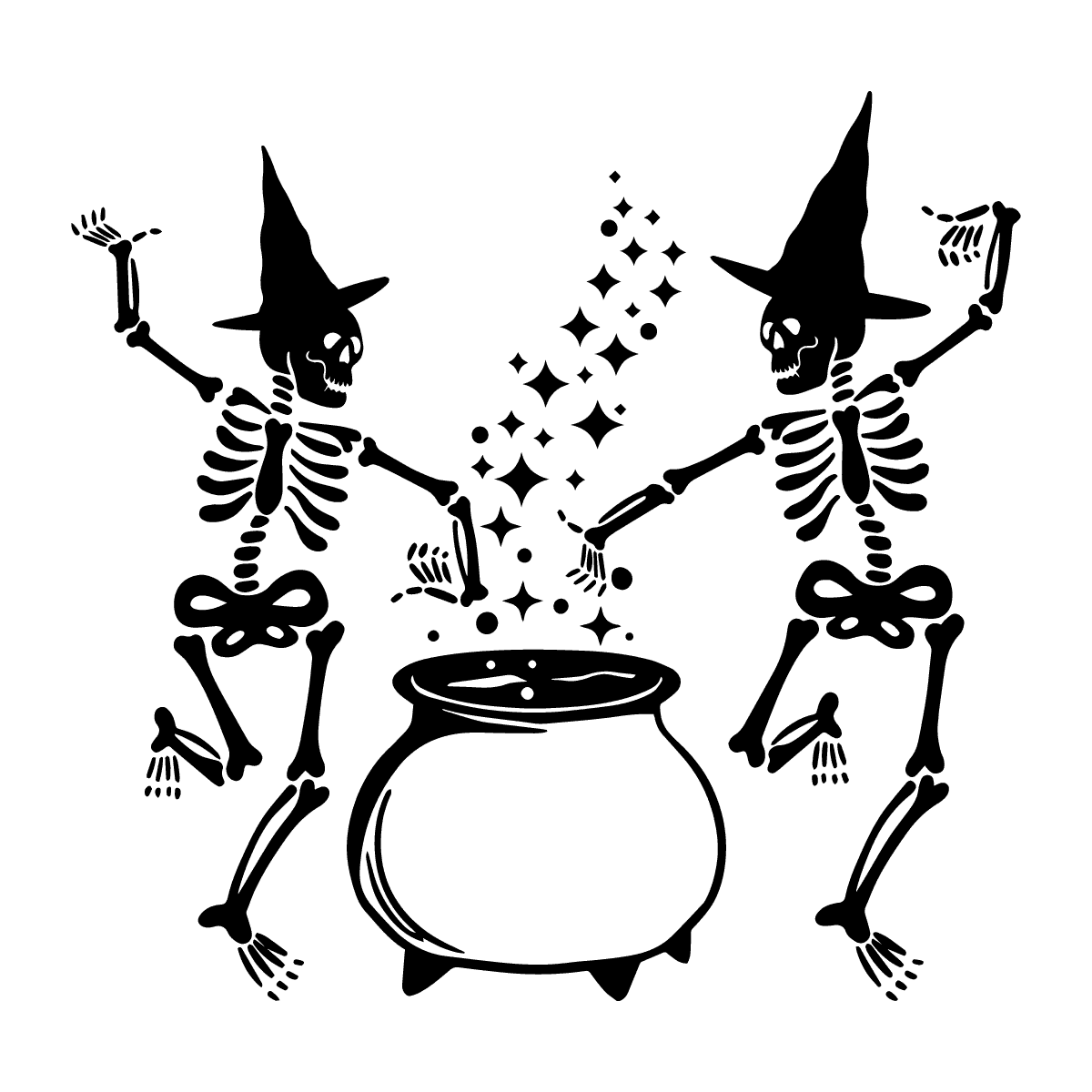 Fall Dancing Skeleton Halloween Pumpkin SVG Cutting File | Inspire Uplift