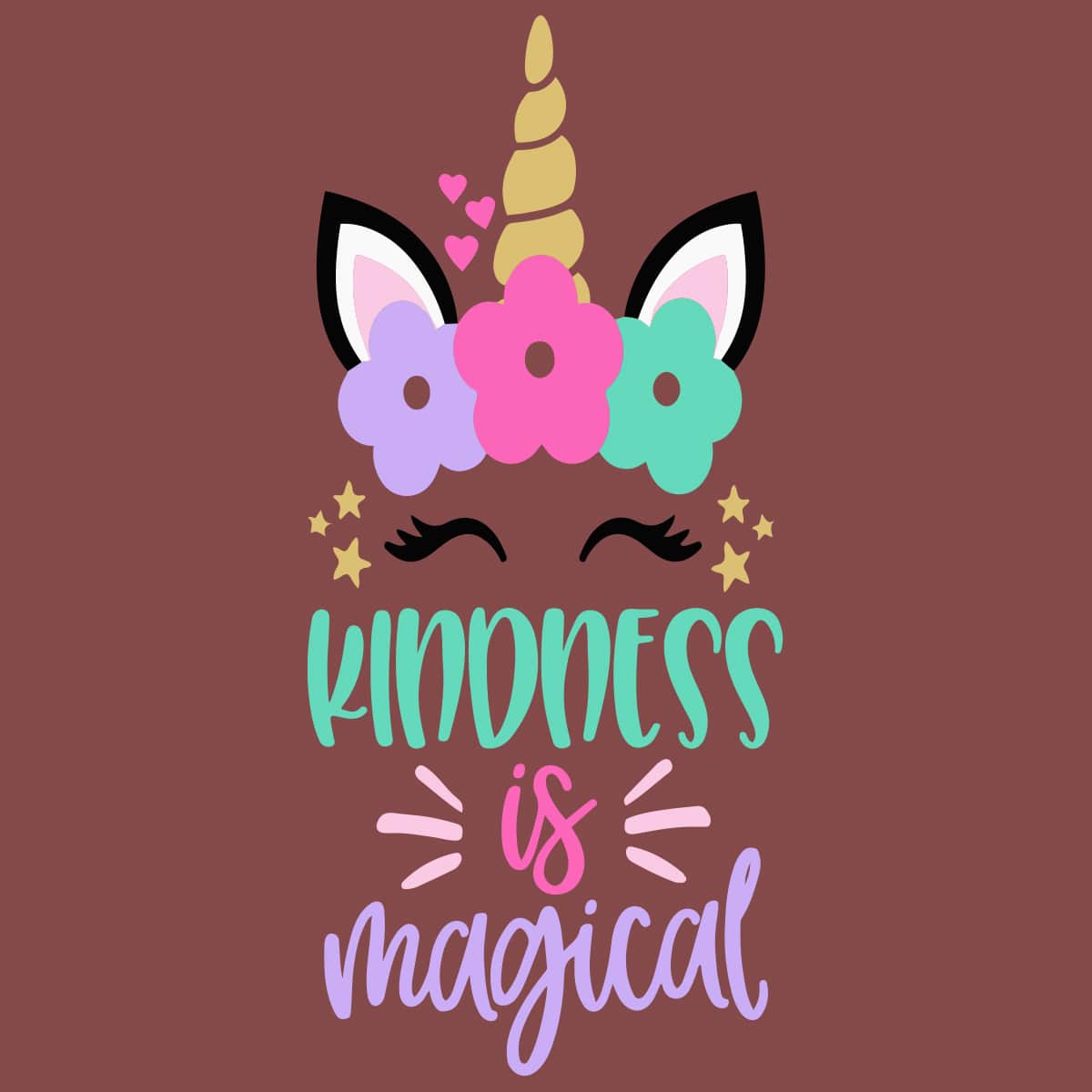 Kindness Is Magical Unicorn SVG PNG Unicorn SVG Kindness Mat | Inspire ...