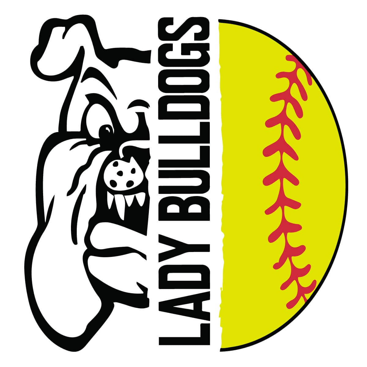 Lady Bulldogs Softball SVG Softball Mom SVG Basketball SVG | Inspire Uplift