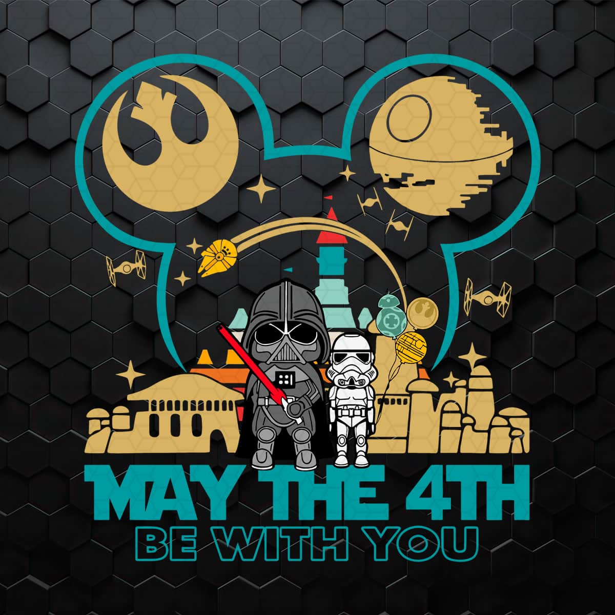 May The 4th Be With You Star Wars Characters SVG | Inspire Uplift