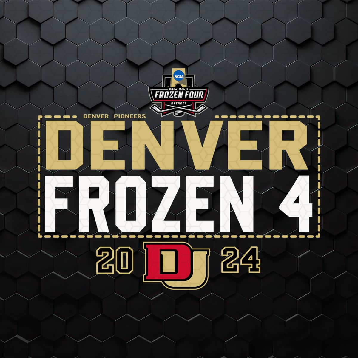 Denver Frozen 4 Hockey 2024 Ncaa SVG - Inspire Uplift