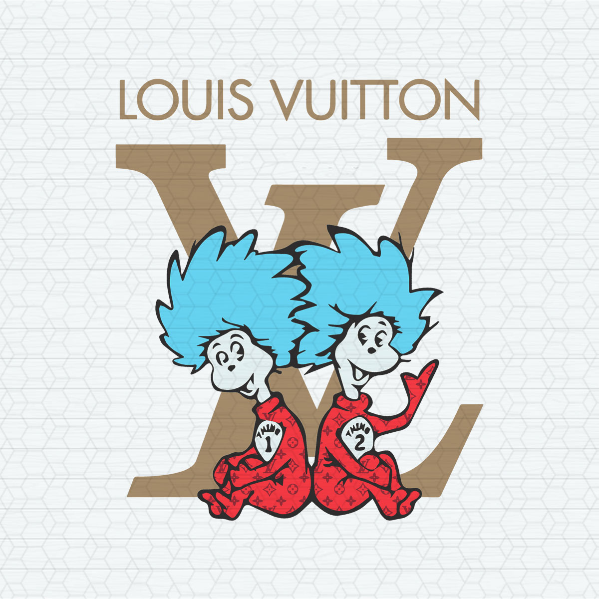 Funny Louis Vuitton Thing 1 Thing 2 SVG | Inspire Uplift