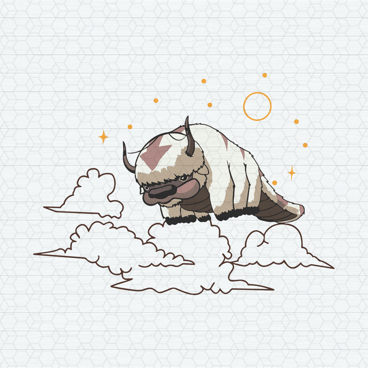 Appa Sky Bison Avatar The Last Airbender SVG - Inspire Uplift