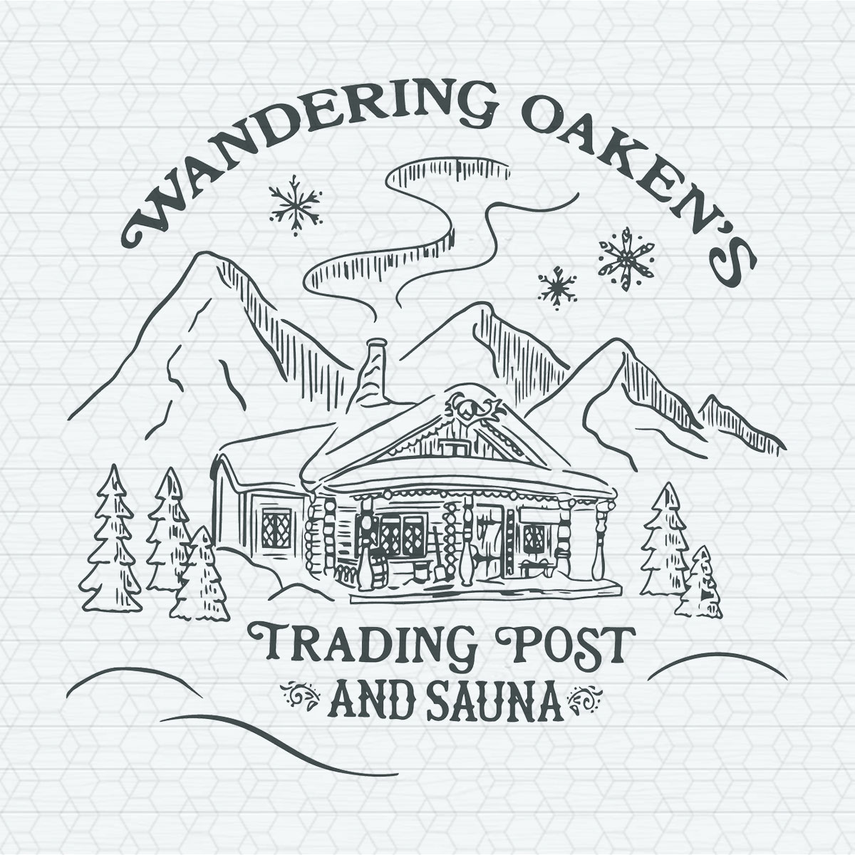 Frozen Wandering Oakens Trading Post And Sauna SVG | Inspire Uplift