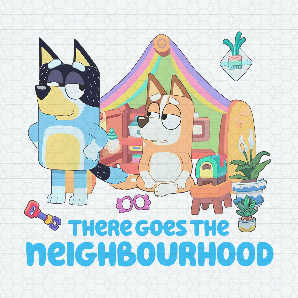 Bluey There Goes The Neighbourhood PNG - Inspire Uplift