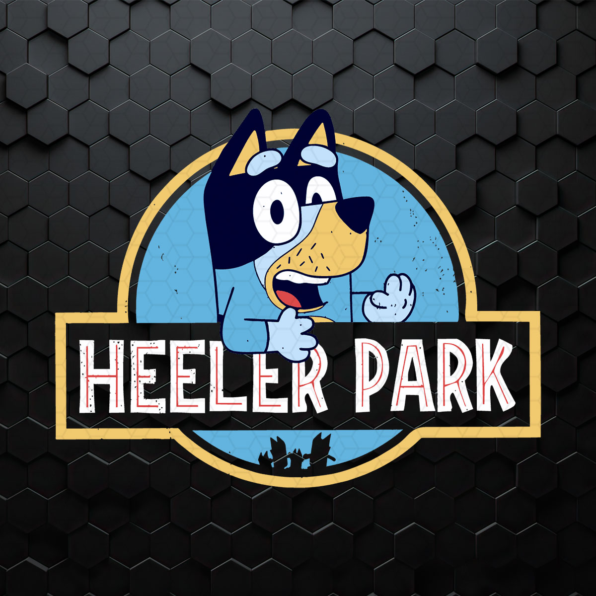 Funny Bluey Heeler Park Bandit Heeler SVG | Inspire Uplift