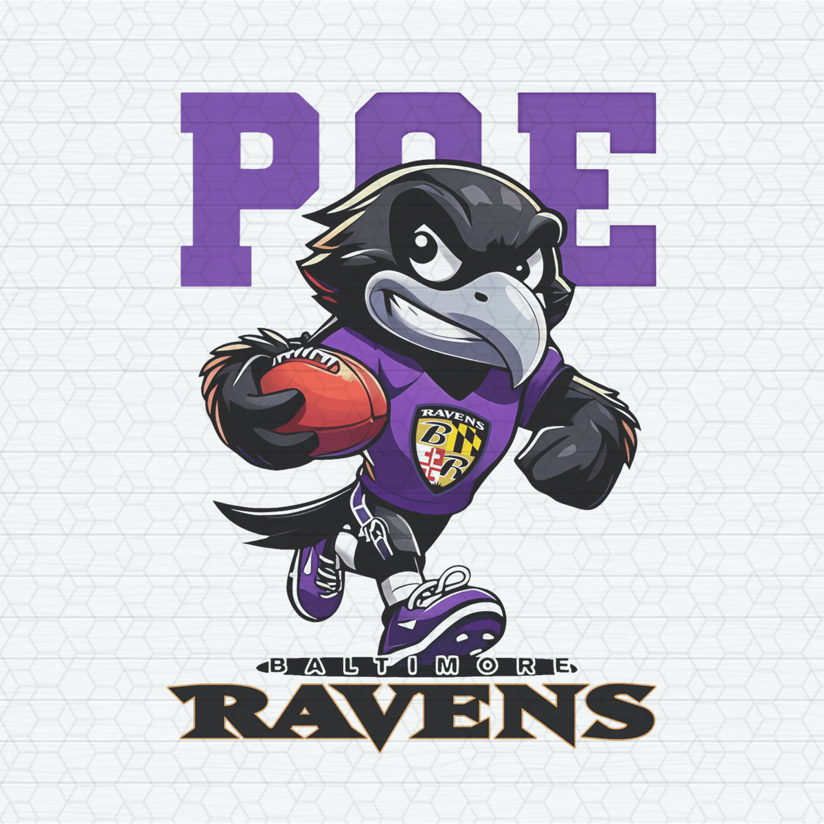 Baltimore Ravens Mascot Clip Art Baltimore Ravens Clipart Etsy