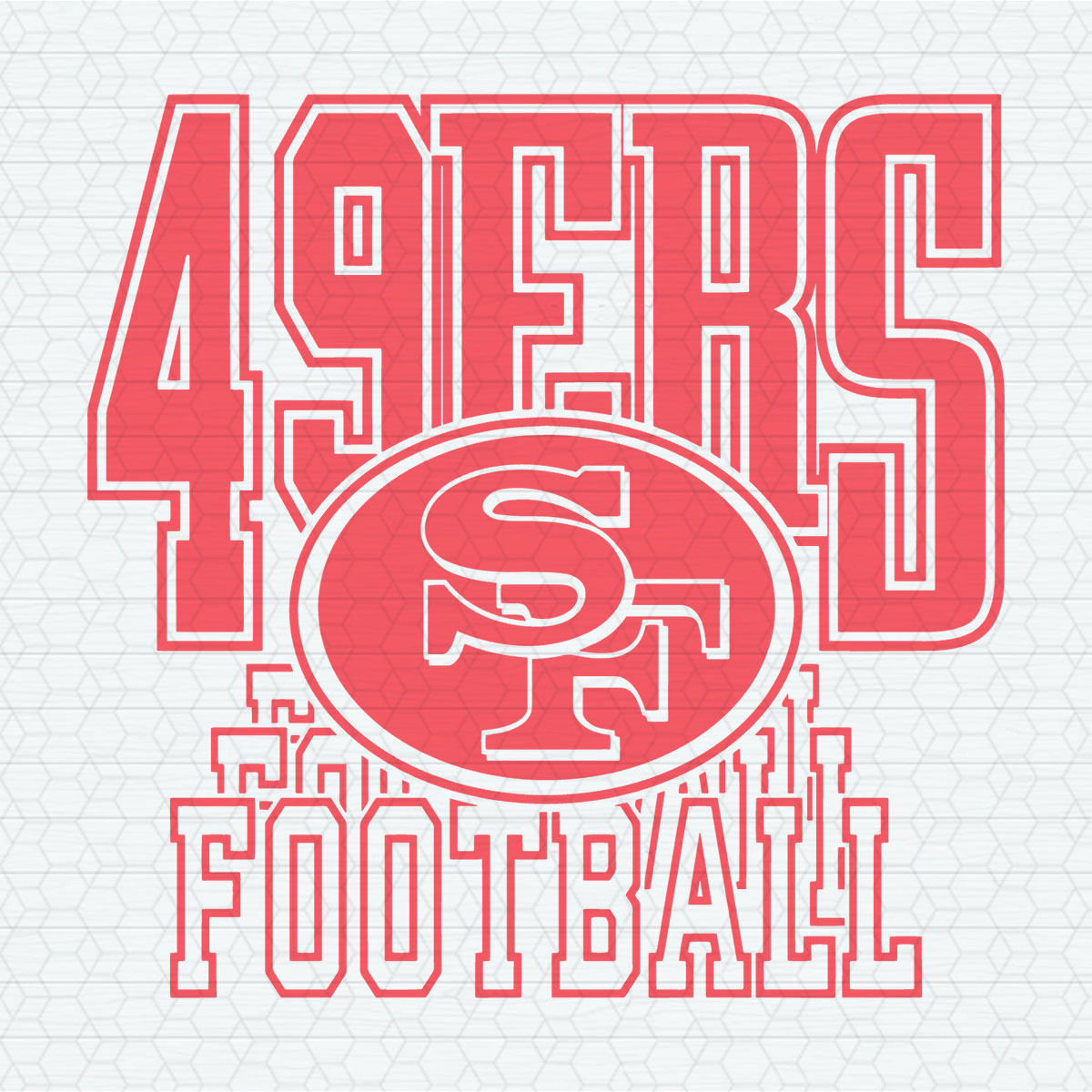 Vintage Nfl 49ers Football Logo SVG | Inspire Uplift