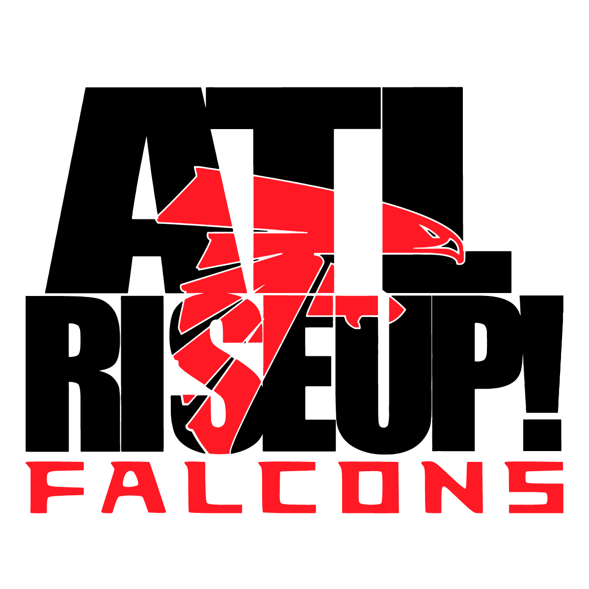 Atl Rise Up Falcons SVG | Inspire Uplift