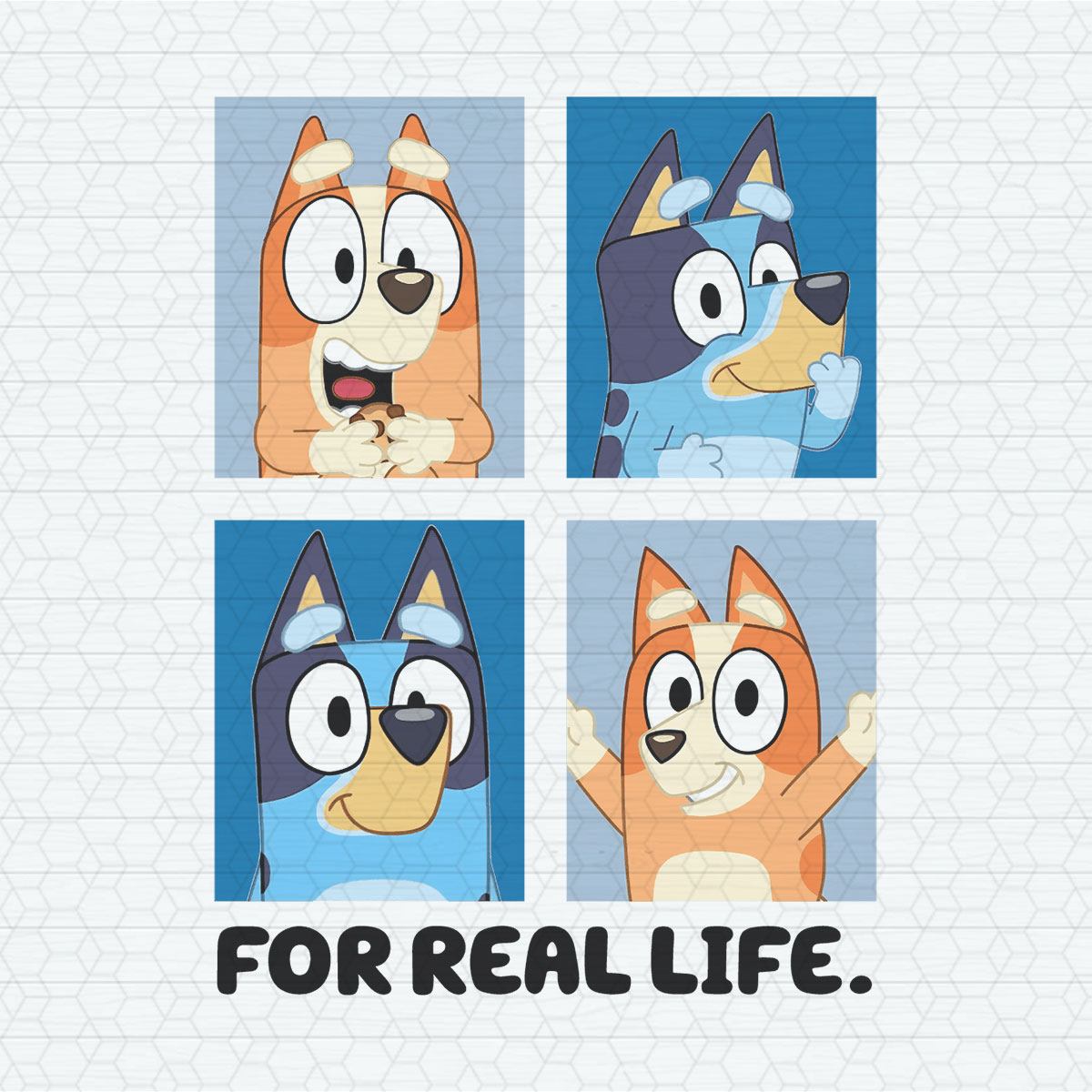 Cute Bluey Bingo For Real Life PNG | Inspire Uplift