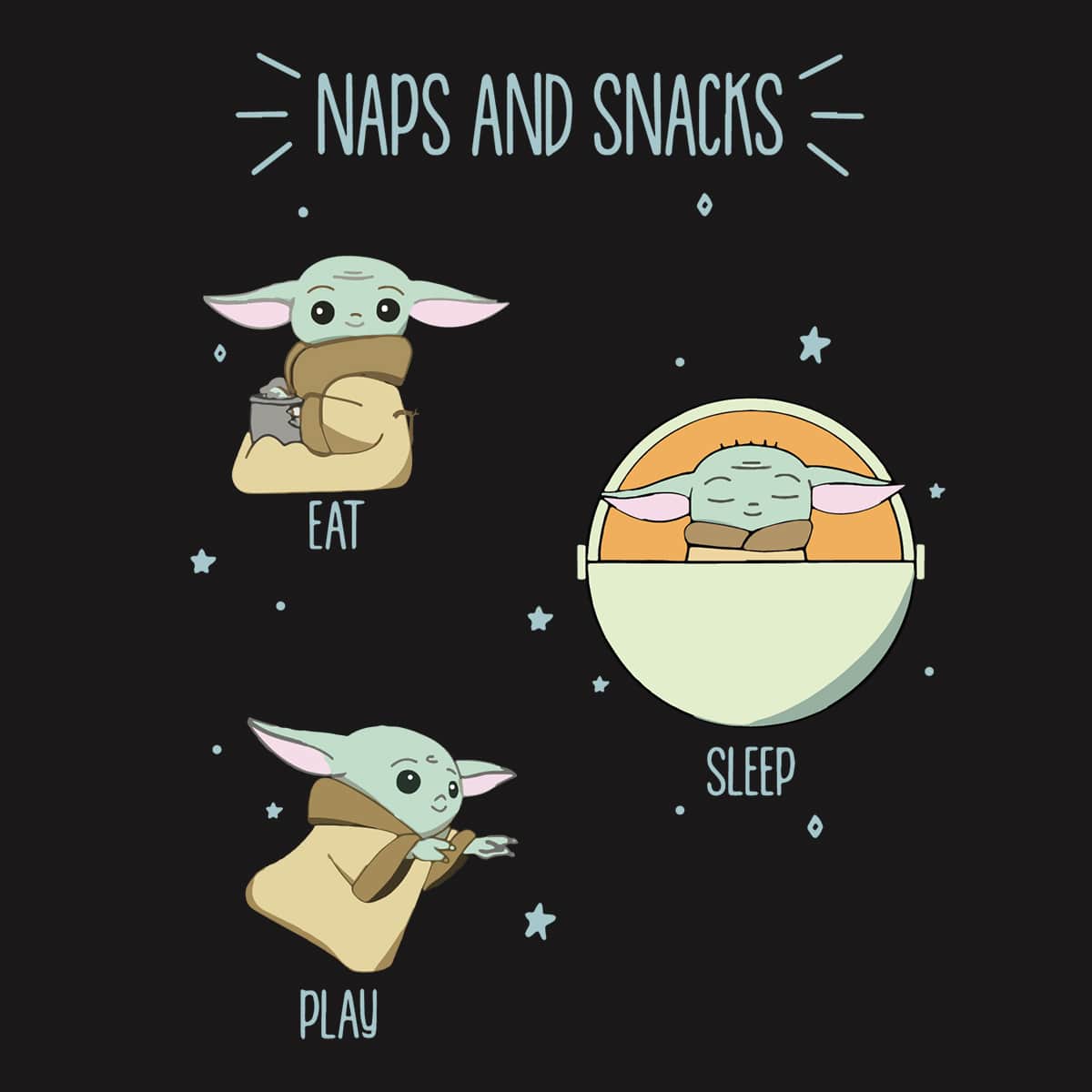 Star Wars The Mandalorian Baby Yoda The Child Naps And Snack | Inspire ...