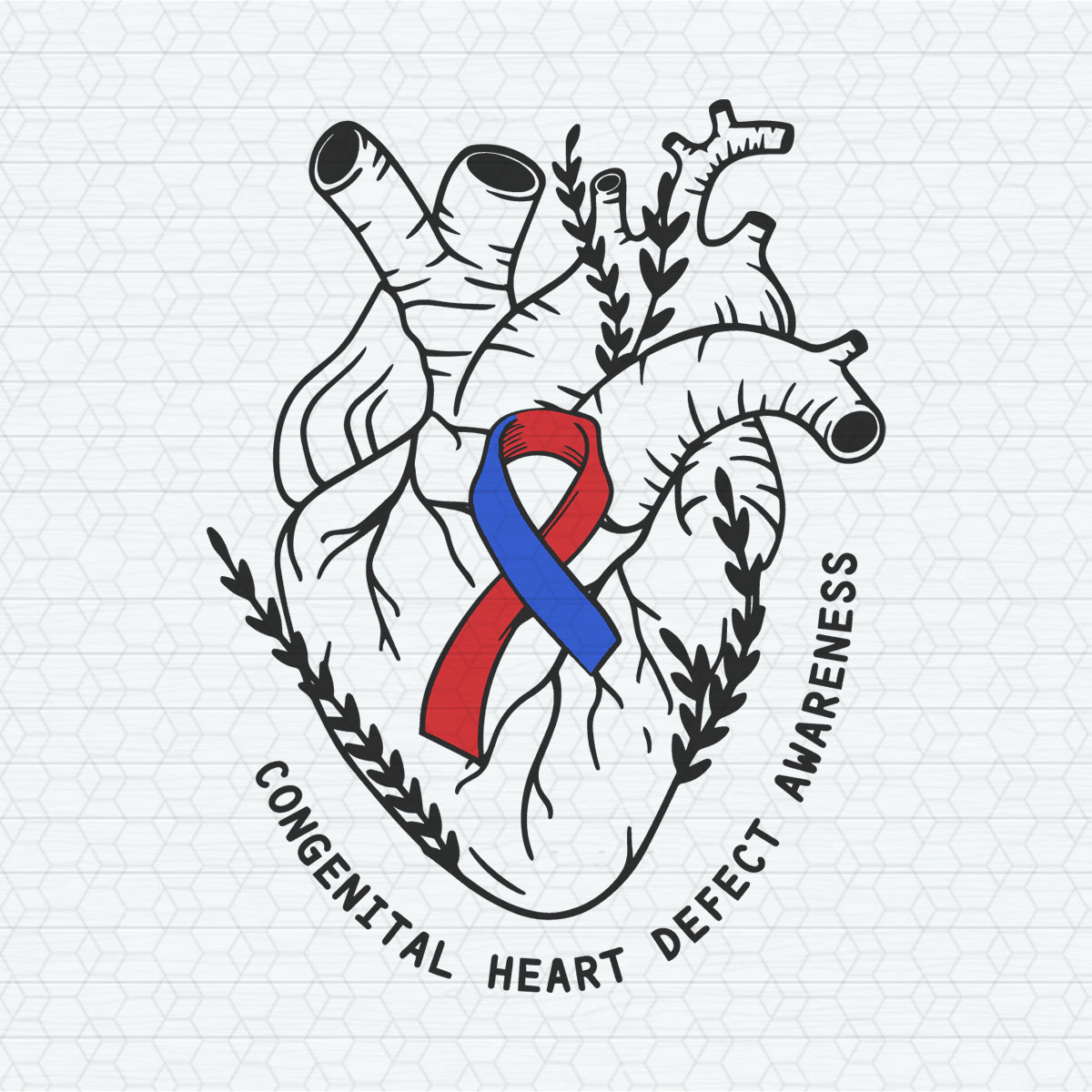 Congenital Heart Defect Awareness SVG | Inspire Uplift