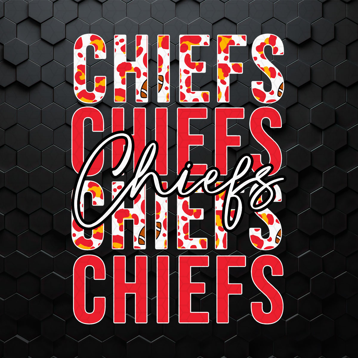 Chiefs Kc Leopard Nfl Football Team SVG | Inspire Uplift