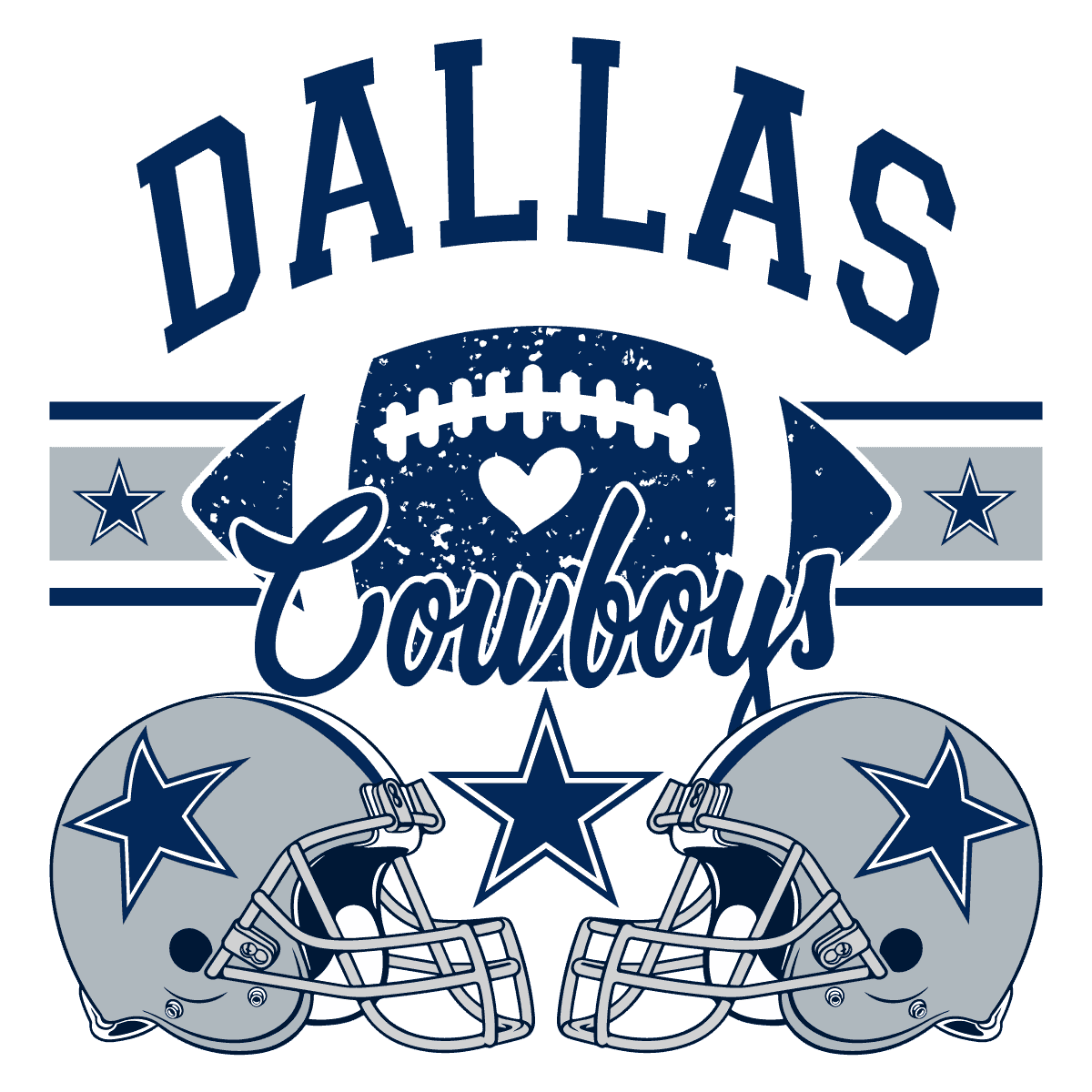 Dallas Cowboys Helmet Logo SVG Digital Download Untitled | Inspire Uplift