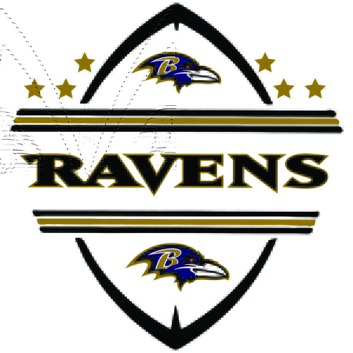 Baltimore Ravens Logo SVG | Inspire Uplift