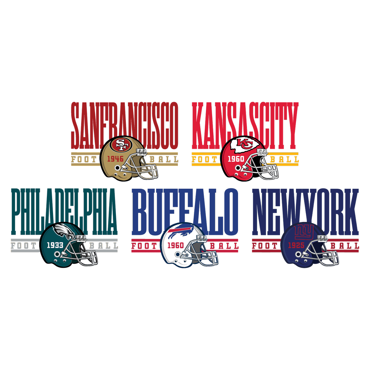 Vintage Nfl Logo Football Helmet SVG Bundle - Inspire Uplift