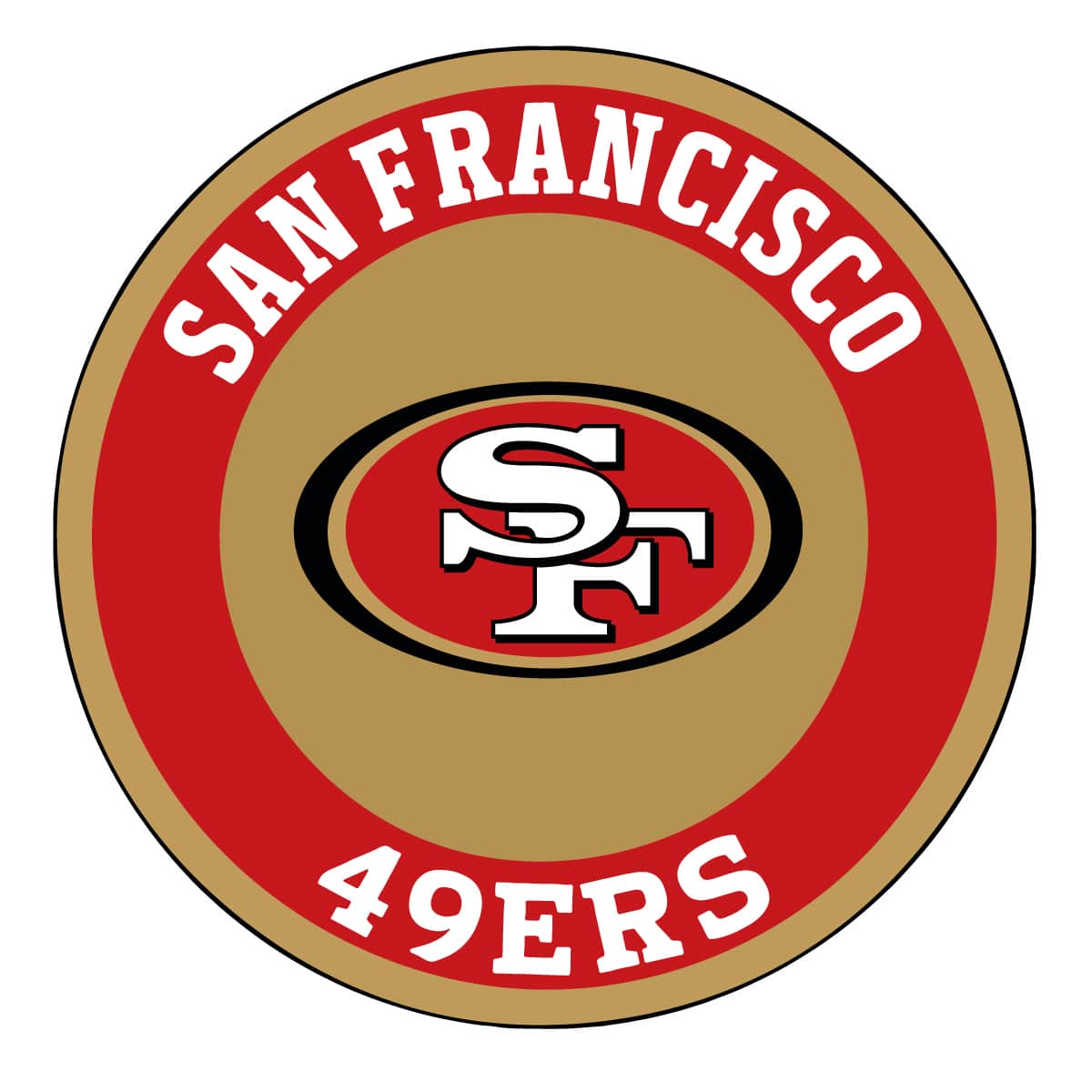 San Francisco 49ers Football Logo SVG 49ers SVG San Francisc | Inspire ...