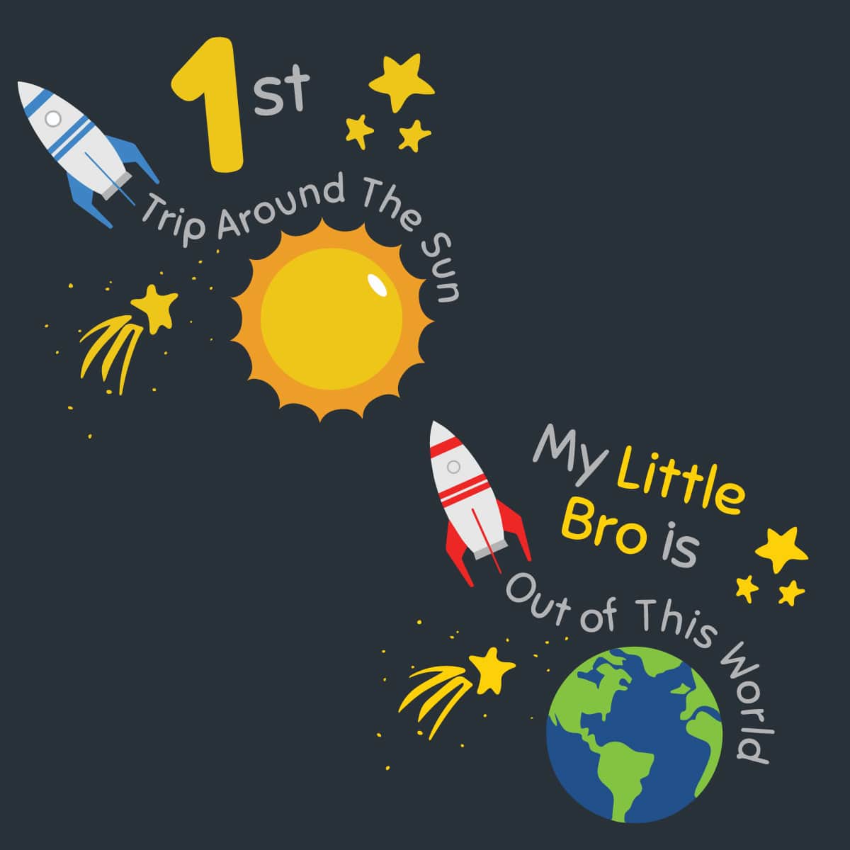 First Birthday Boy SVG First Trip Around The Sun SVG First T | Inspire ...