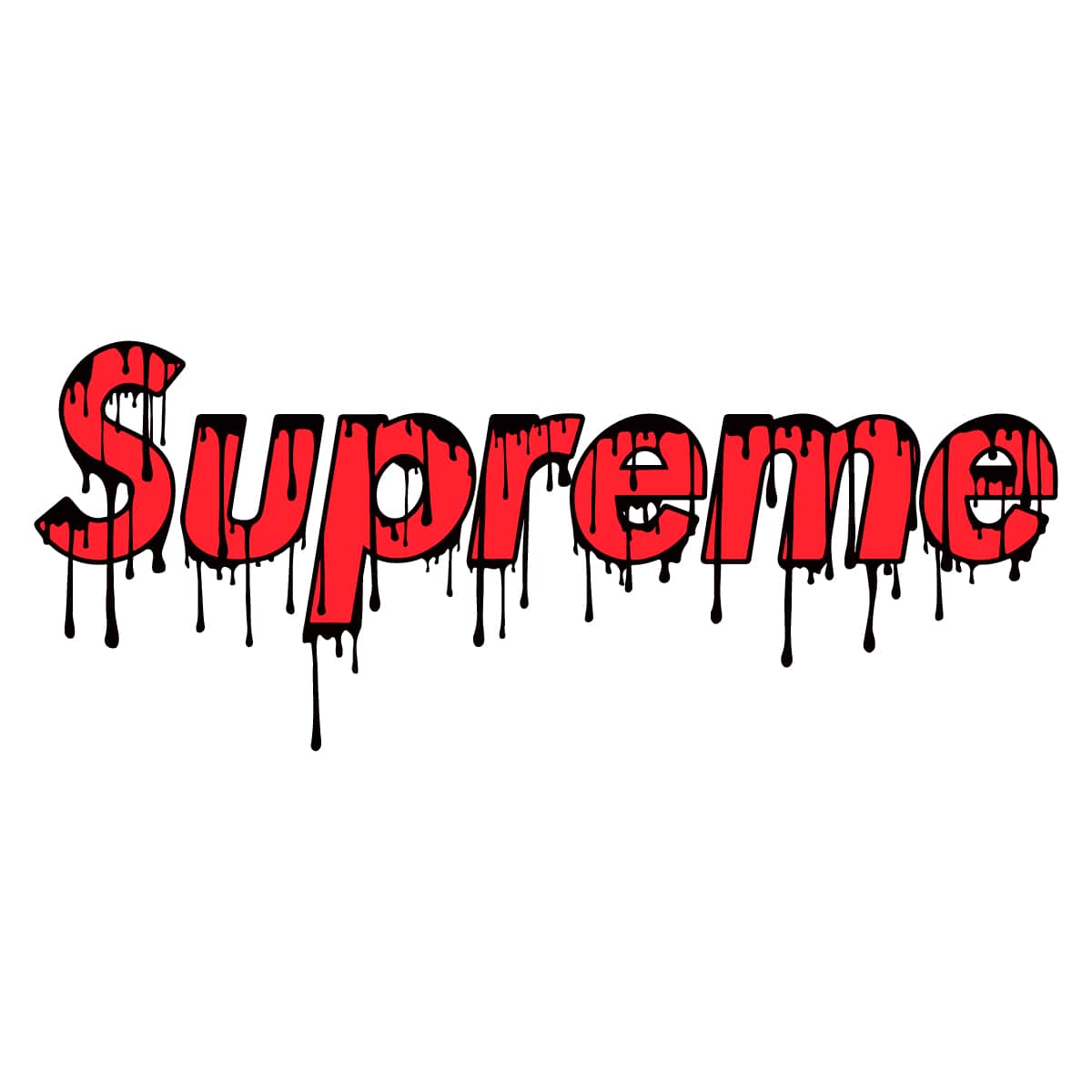 Supreme Brand Logo Drip SVG Logo SVG SVG Files SVG Cricut | Inspire Uplift
